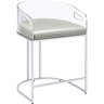Hokku Designs 2 Grey Acrylic Back Dining Chairs - Elegant Design With ...