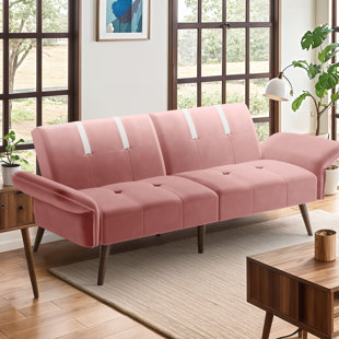 Pink Futons You'll Love | Wayfair