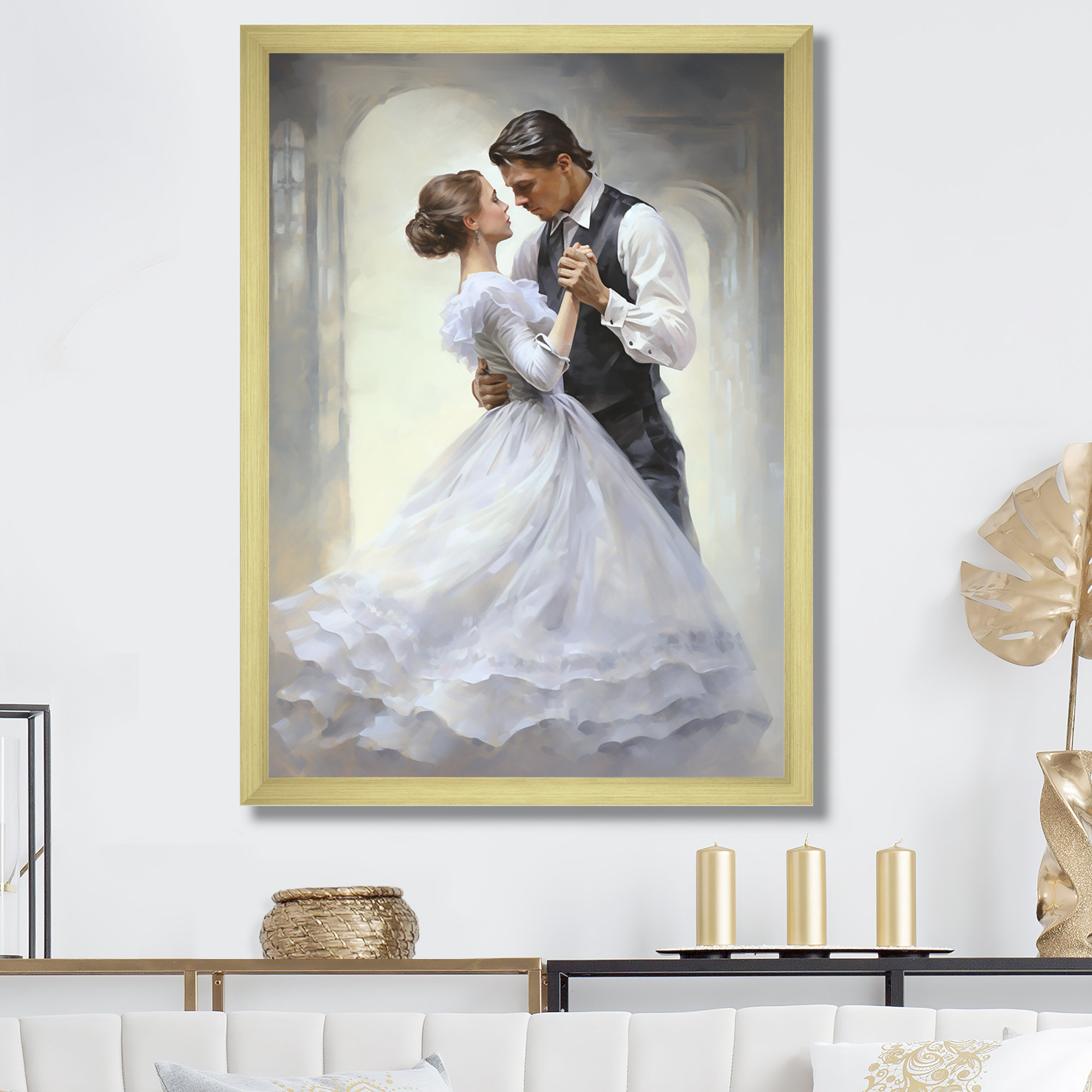 Winston Porter Dance Waltz in White - Print | Wayfair