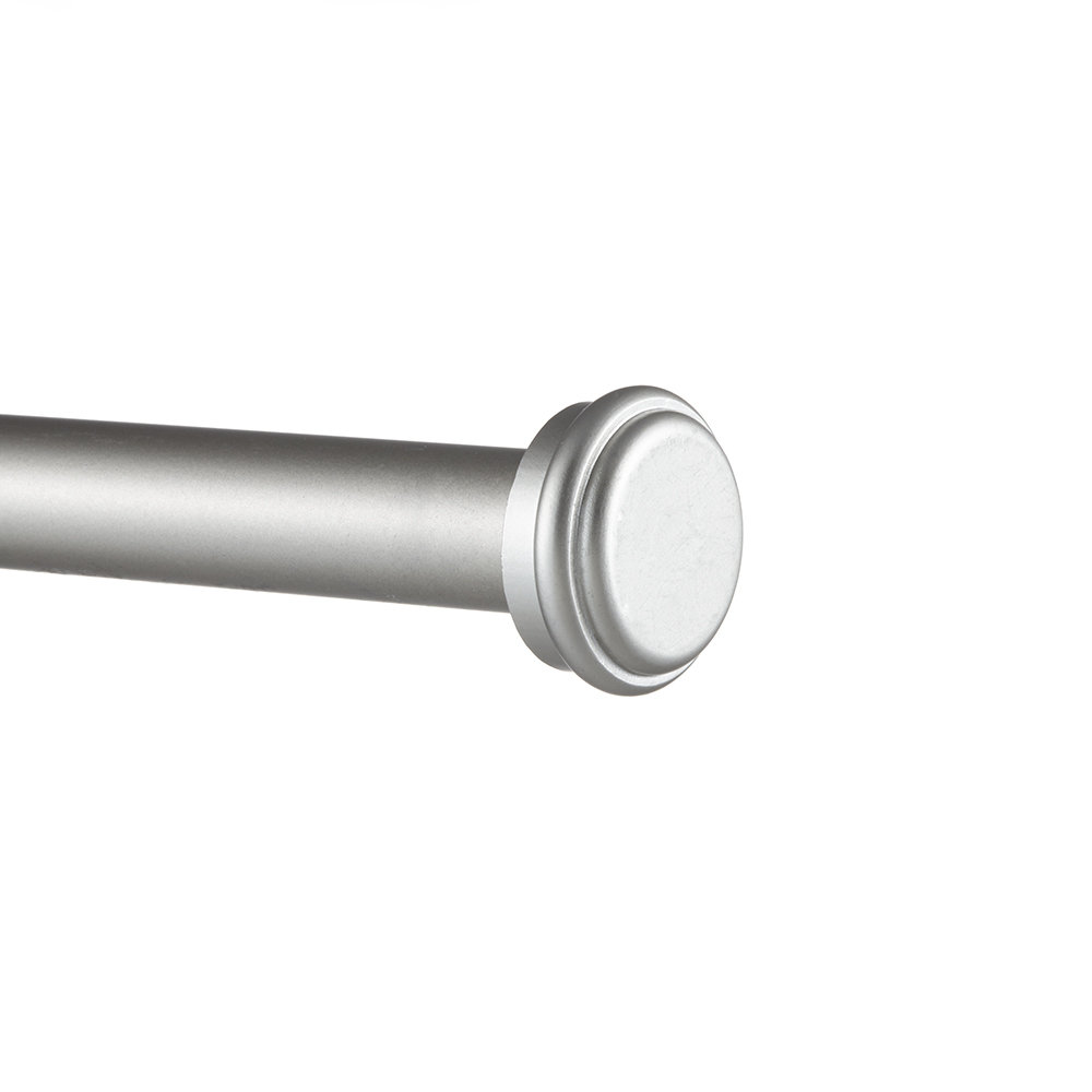 August Grove® Topper 1" Adjustable Iron Single Curtain Rod & Reviews ...