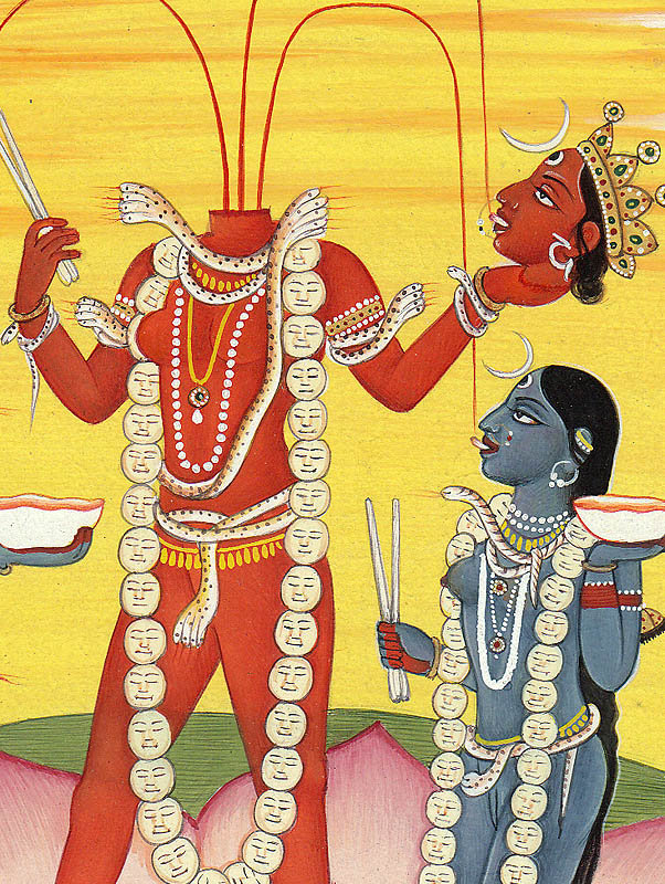 Exotic India The Gory Iconography Of Mahavidya Chhinnamasta ...