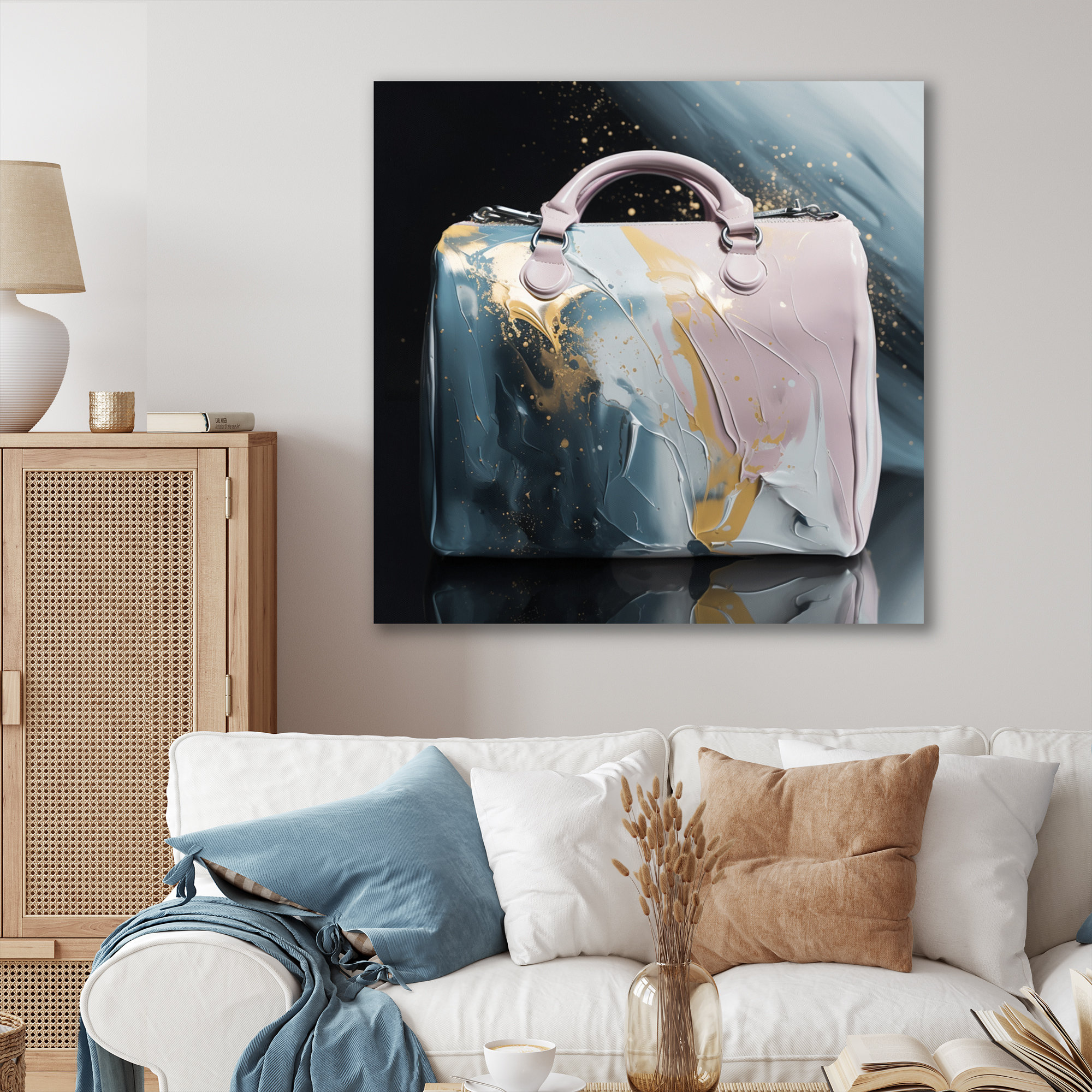 Mercer41 Pink Luxury Handbags II Framed On Canvas Print | Wayfair