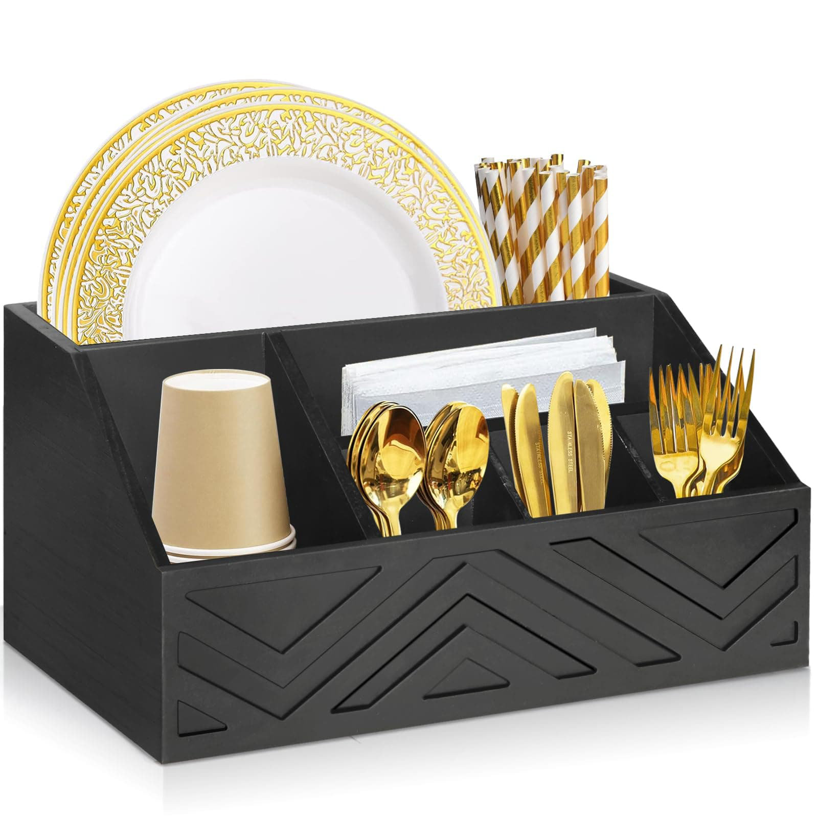 Ophelia & Co. Farmhouse Style Paper Plate Dispenser | Wayfair