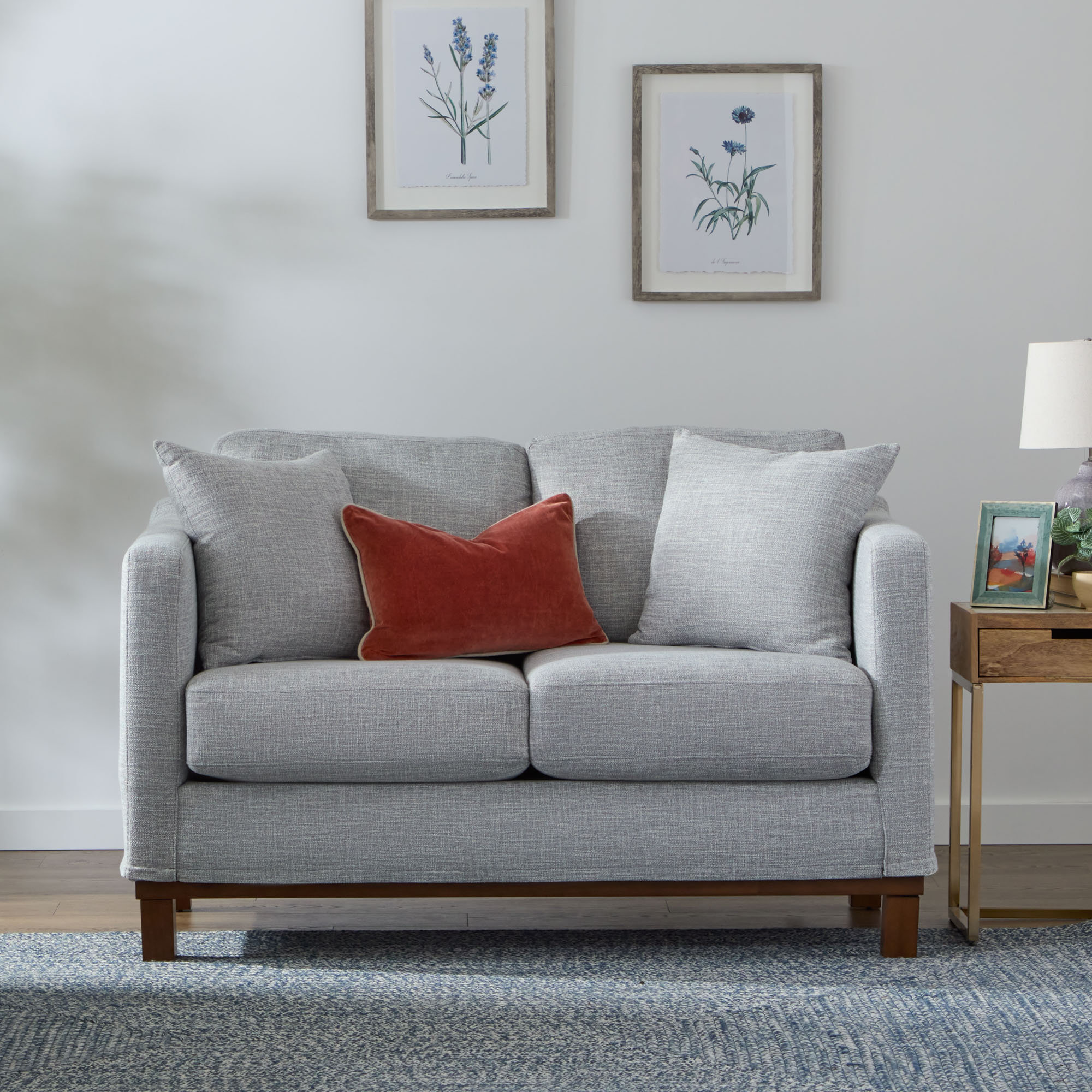 Ebern Designs Assiya 61" Upholstered Loveseat & Reviews | Wayfair