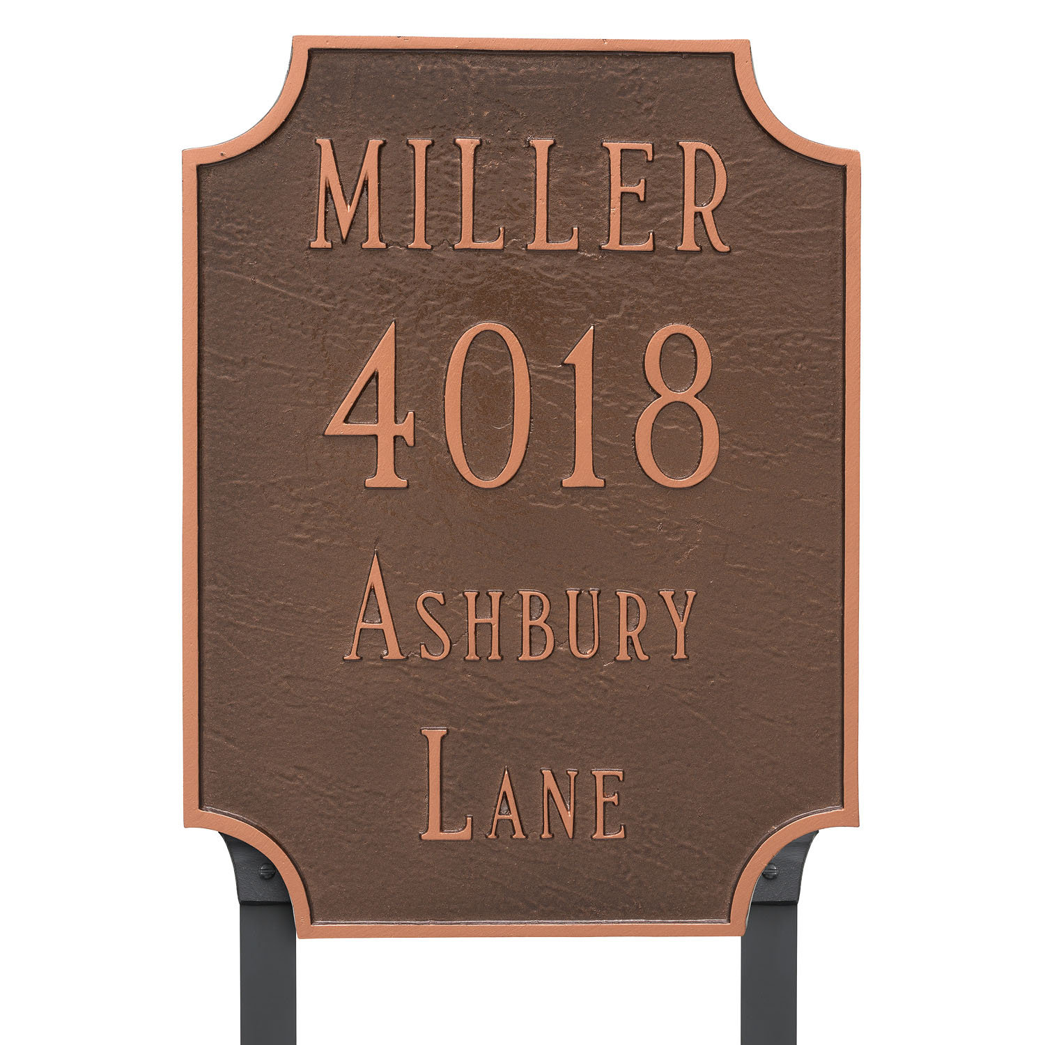 Montague Metal Products Inc. Waterford 4-Line Lawn Address Sign ...