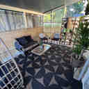 George Oliver Wrightson Geometric Flatweave Black/Brown Area Rug ...