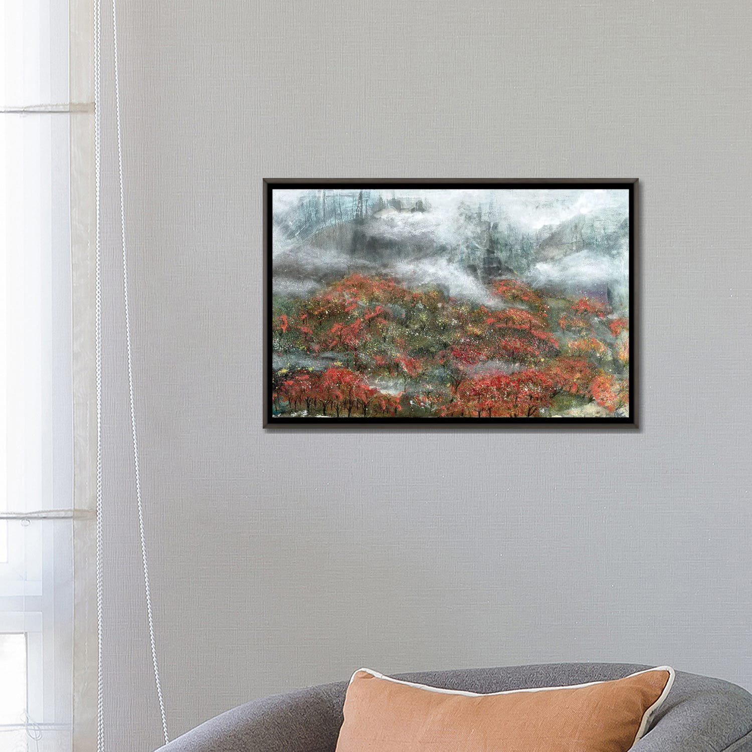 Red Barrel Studio® Misty Ridge - Wall Art Print - Framed Canvas | Wayfair