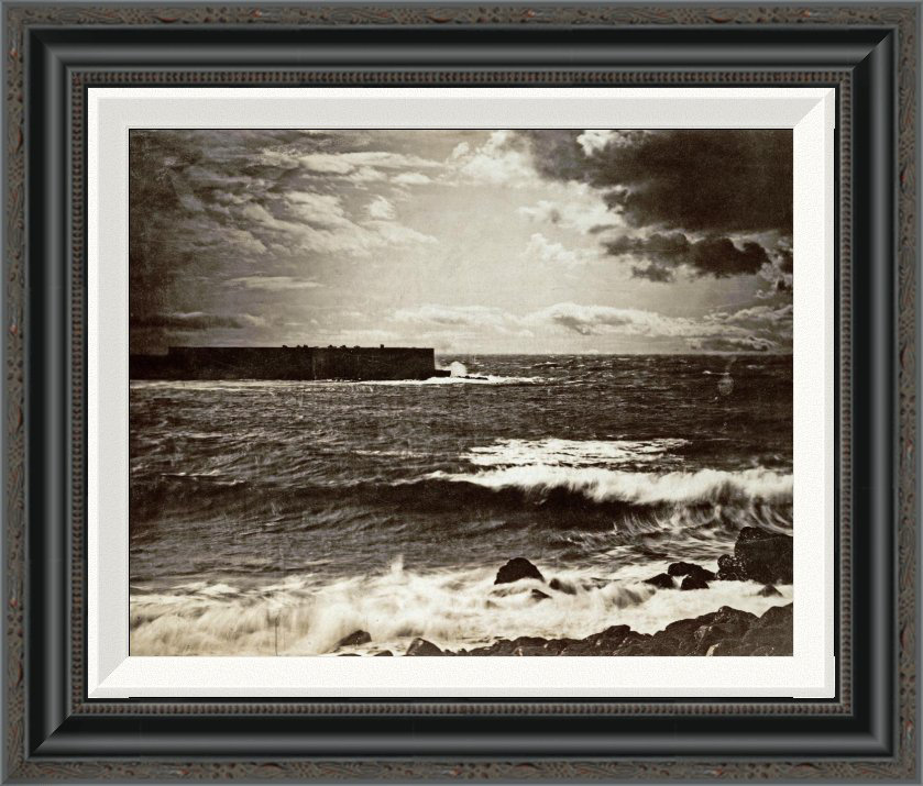 Global Gallery The Great Wave, Sete by Gustave Le Gray - Picture Frame ...