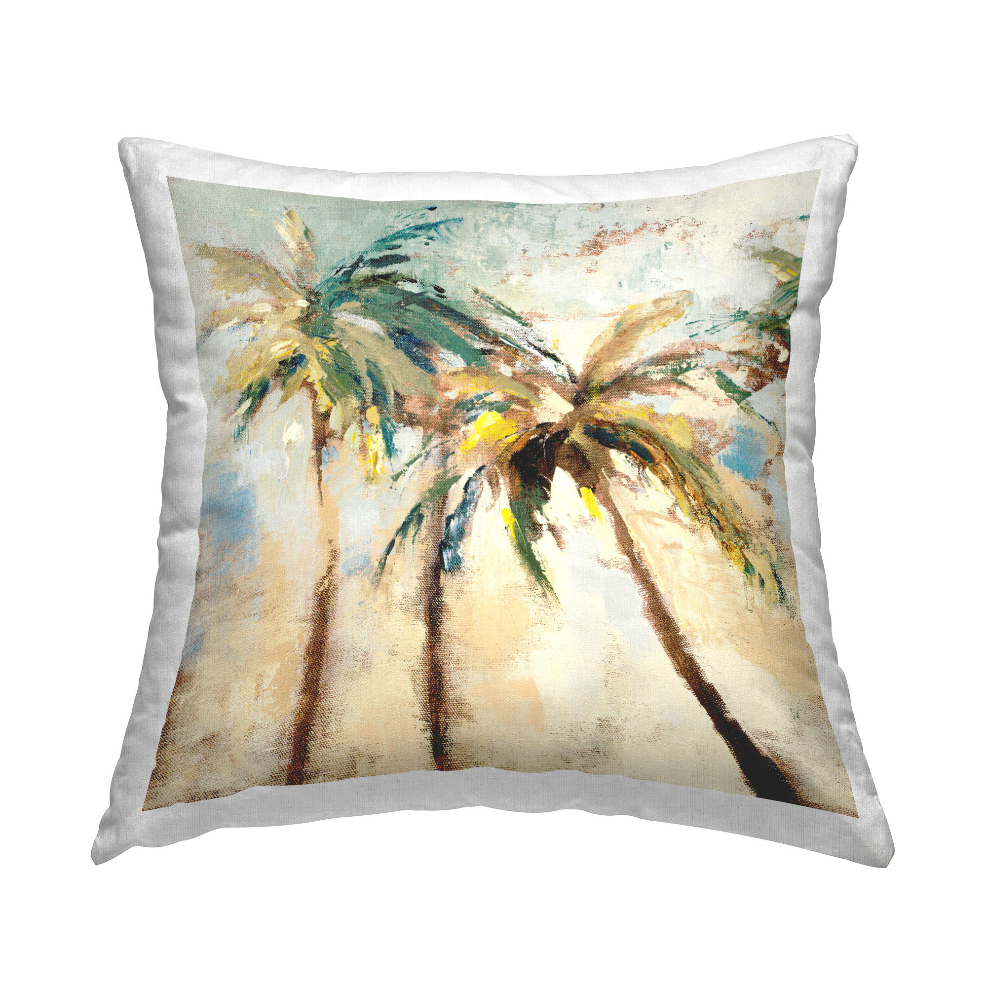 Stupell Industries Tall Palm Trees Abstract Decorative Printed Throw ...