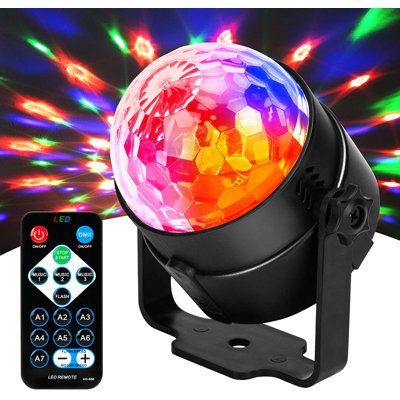 The Holiday Aisle® Party Stage Par Lights DJ Disco Ball Lights 9 Color ...