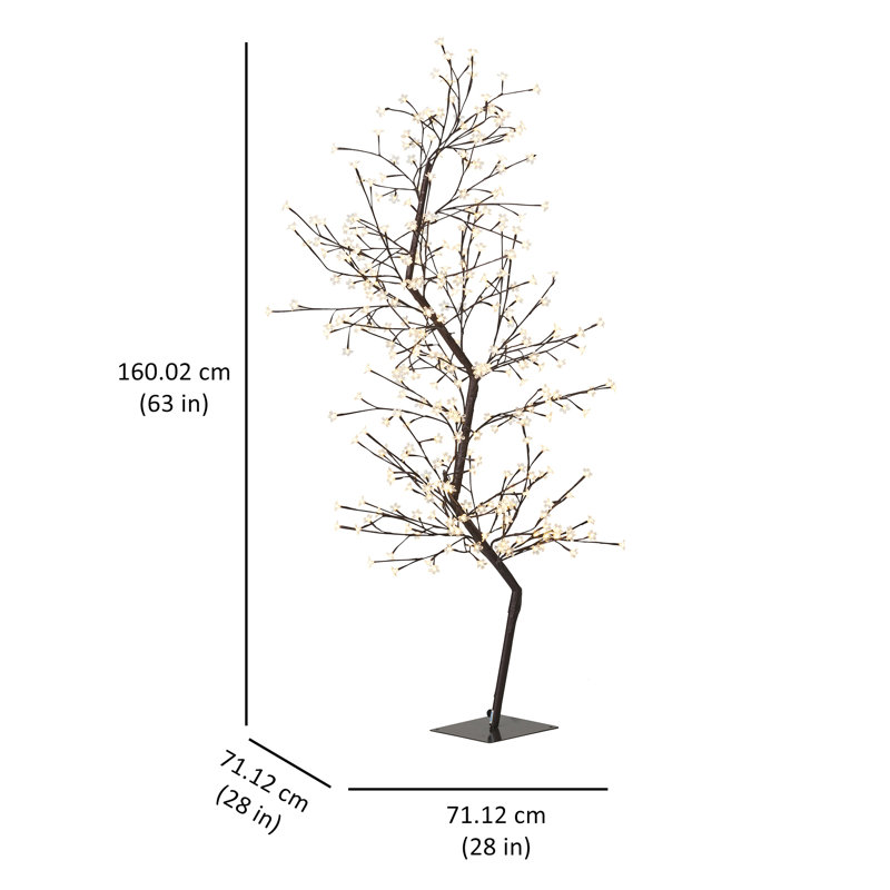 Hi-Line Gift Ltd. Cherry Blossom Tree - Cool White & Warm White 336 LED ...