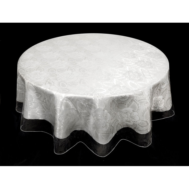 House of Hampton® Concepcion Round Plastic / Acrylic Table Protector ...