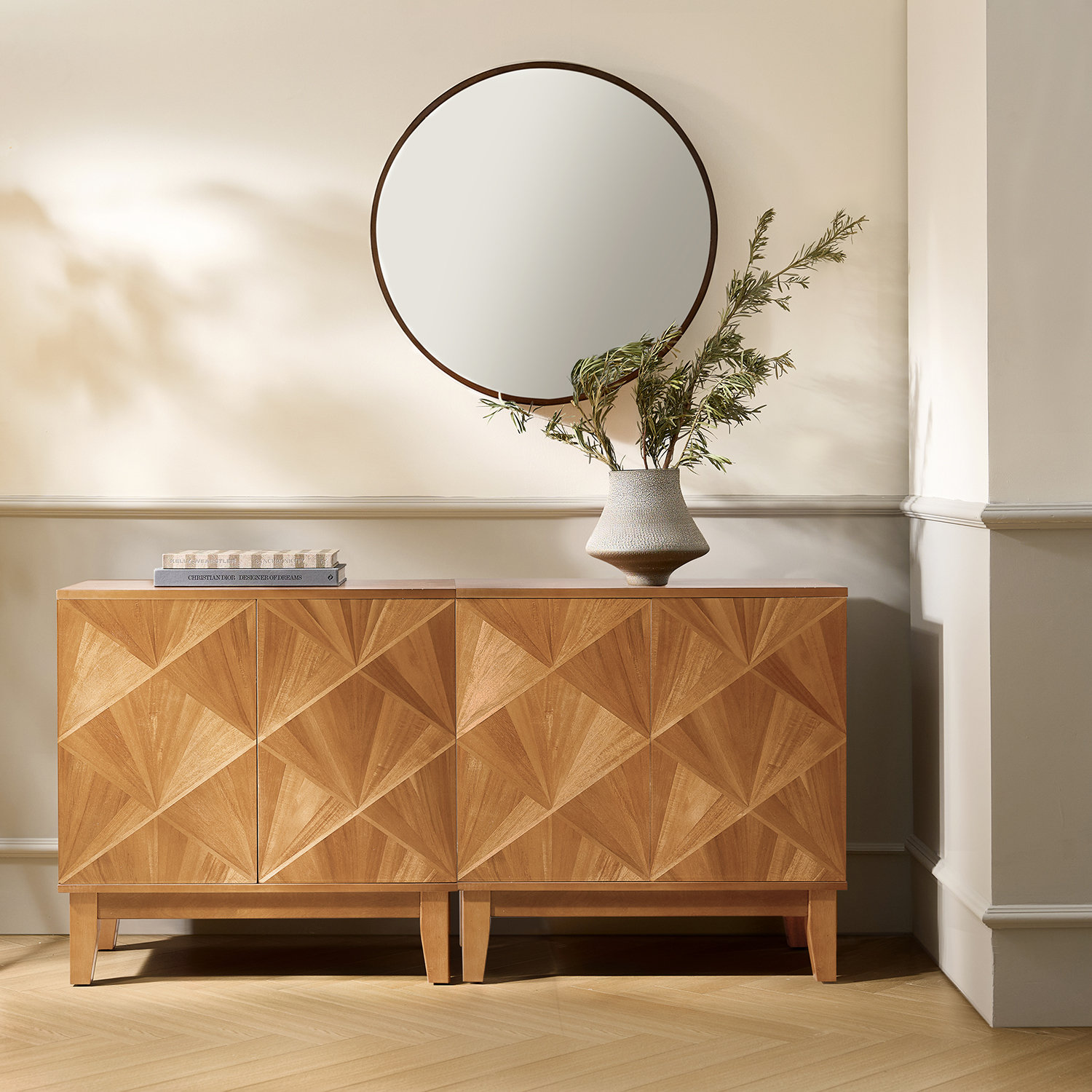 Lark Manor™ Mid-Century Modern 30" Wide Cabinets With Adjustable ...