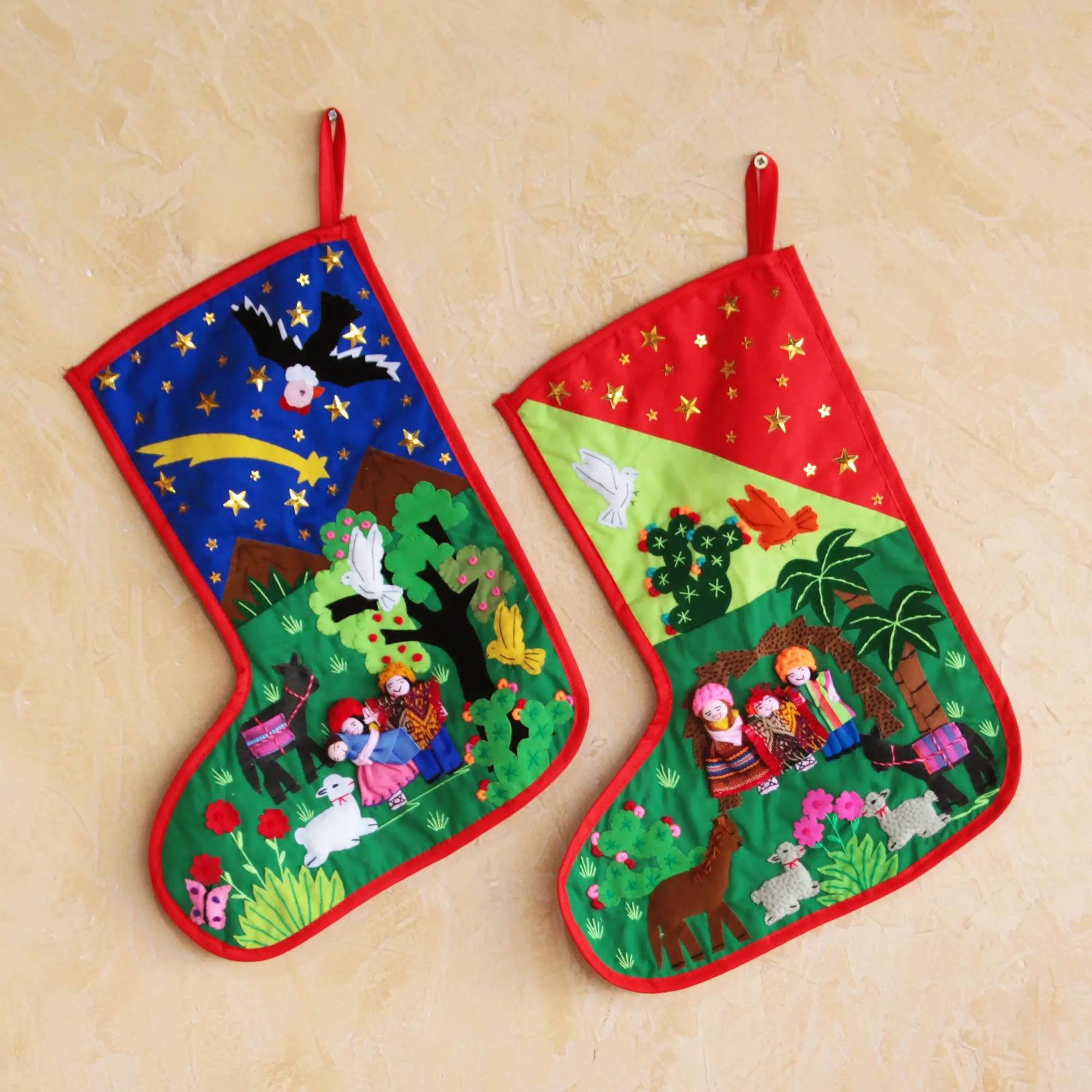 The Holiday Aisle® Nativity 2 Piece Stocking Set | Wayfair