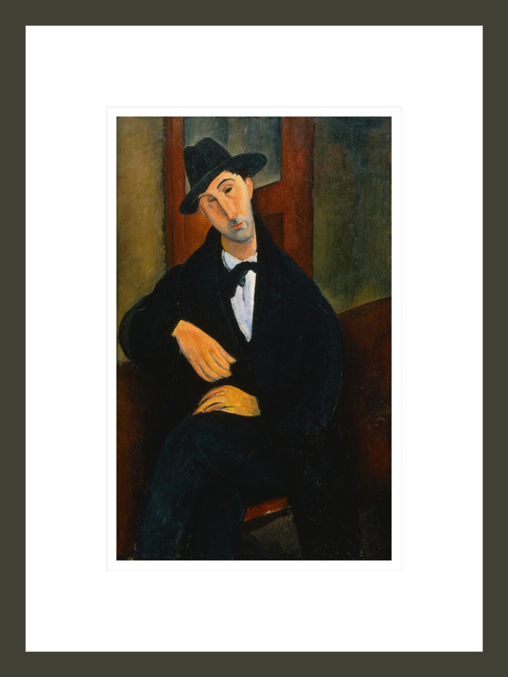1000Museums Portrait of Mario by Amedeo Modigliani -Framed Giclee Print ...