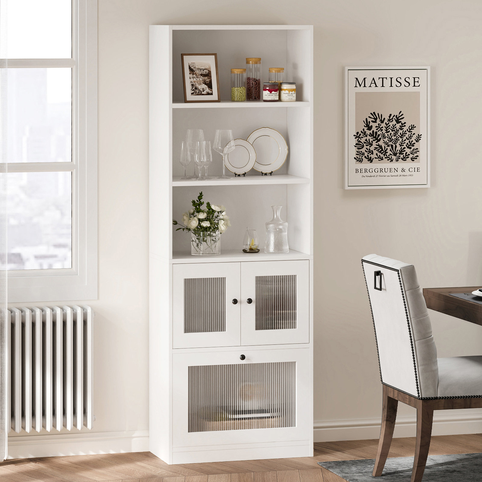 Ebern Designs Reshelle Book Cabinet Storage Bookcase | Wayfair