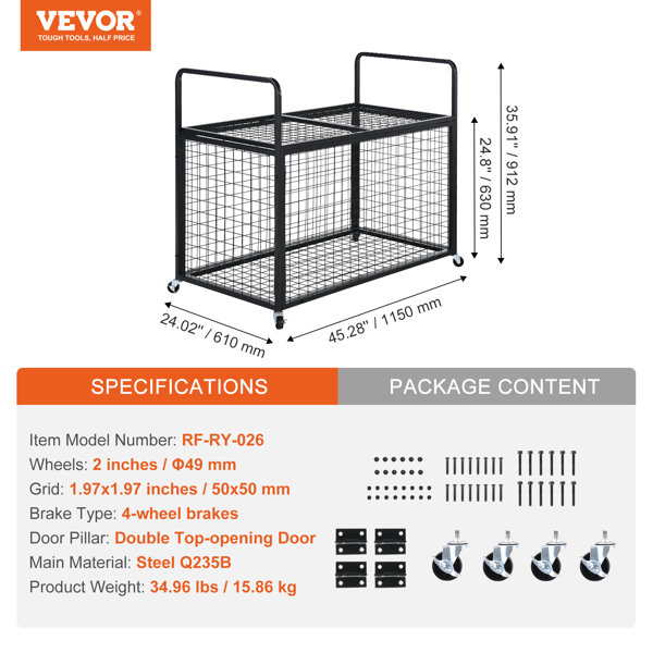 VEVOR Steel Freestanding Multi-Use Sports Rack | Wayfair
