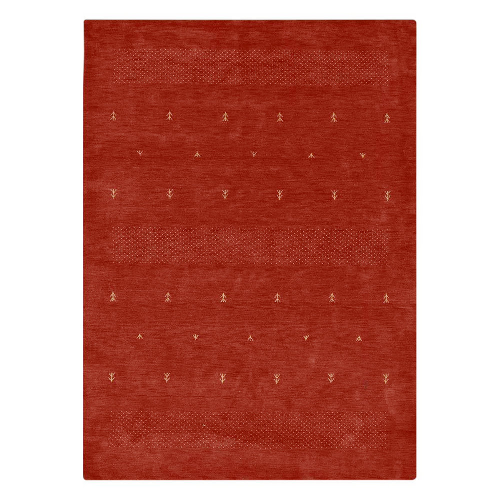 Union Rustic Manns HAND KNOTTED LOOM WOOL ECO-FRIENDLY AREA RUGS - Red ...