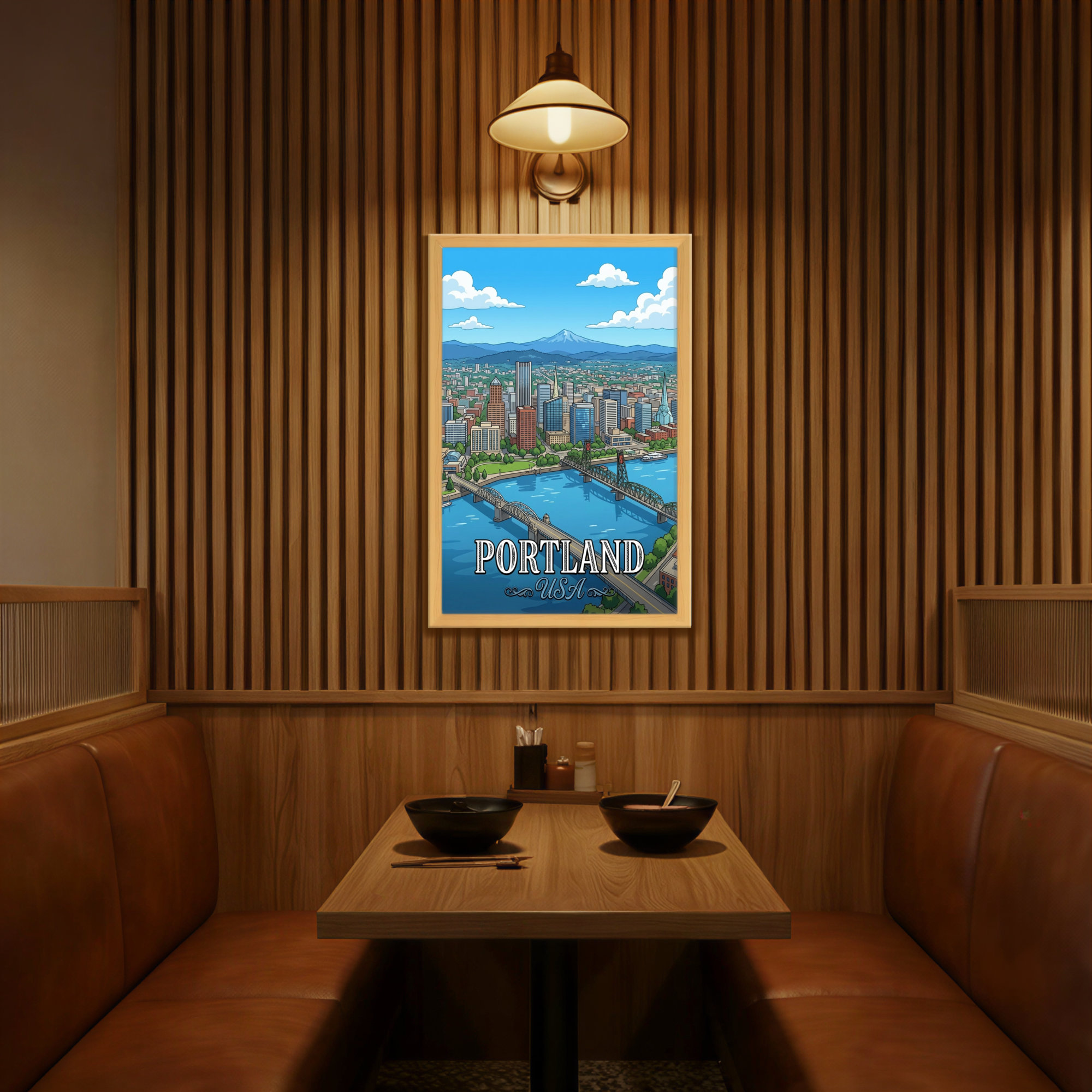 Latitude Run® Scenic & Cityscapes Portland Cityscape With River And ...