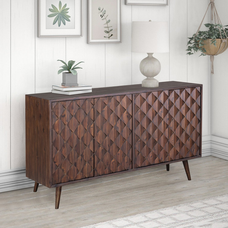 Corrigan Studio® Wilmes Bishop Four Door Wood Cabinet | Wayfair