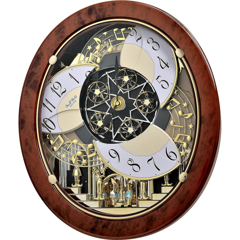 Co-t Woodgrain Stars Magic Motion Clock With Hourly Melodies, LED ...