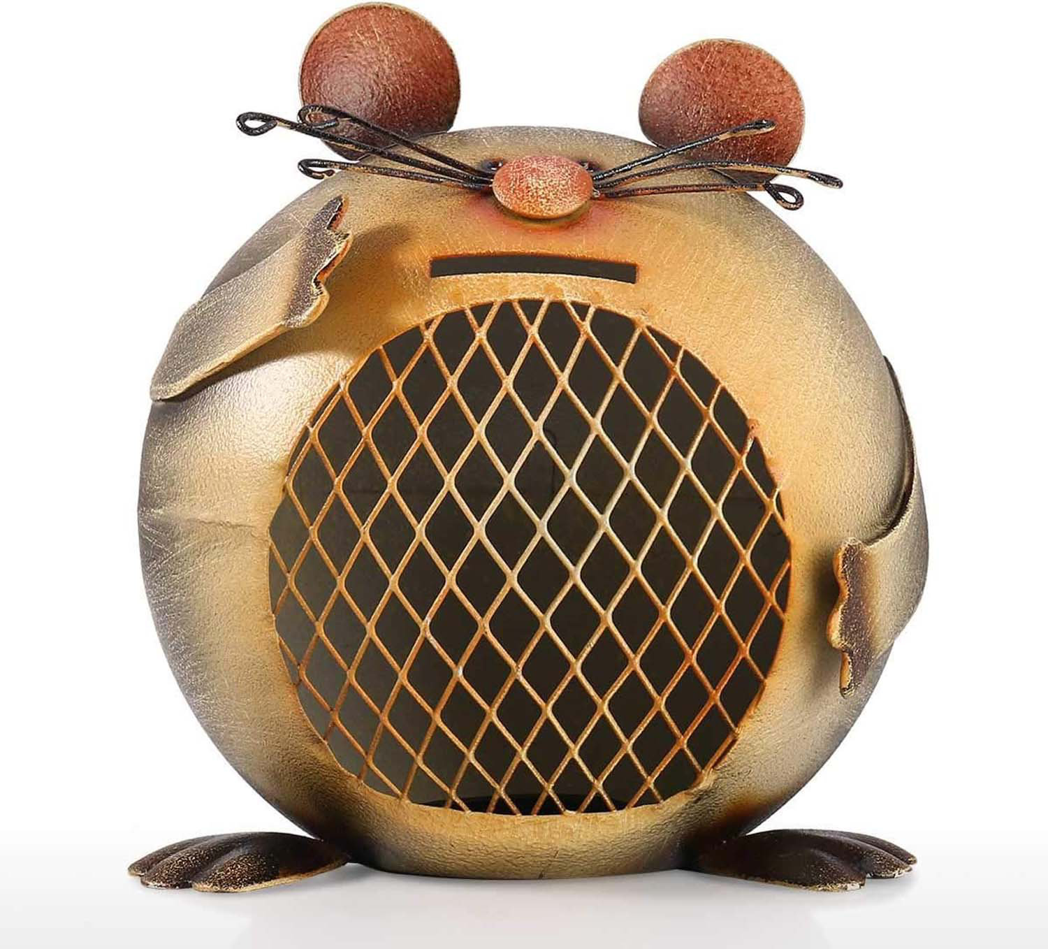 Dakota Fields Vintage Piggy Bank Cute Coin Bank Handmade Metal Coin ...