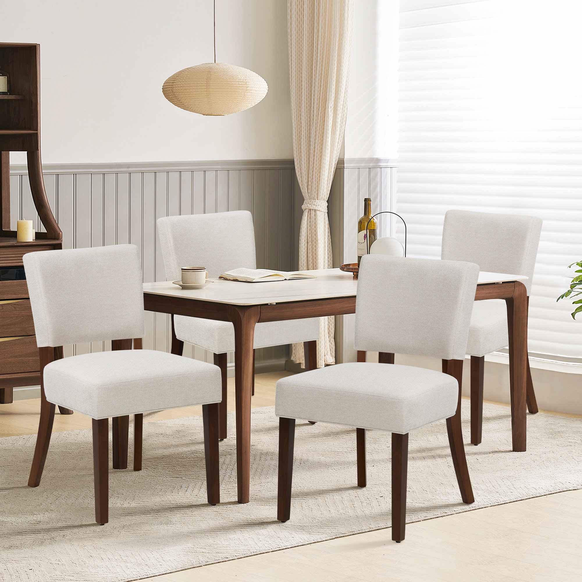 Lark Manor™ Upholstered Solid Wood Parsons Side Dining Chair & Reviews ...