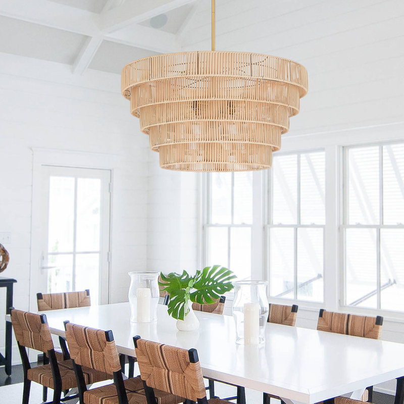 Bay Isle Home™ Idylwood 26 In. 5-light Modern Bohemian Chandelier With ...