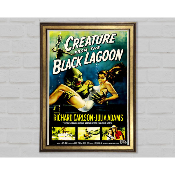 Happy Larry Creature From The Black Lagoon - Print | Wayfair.co.uk