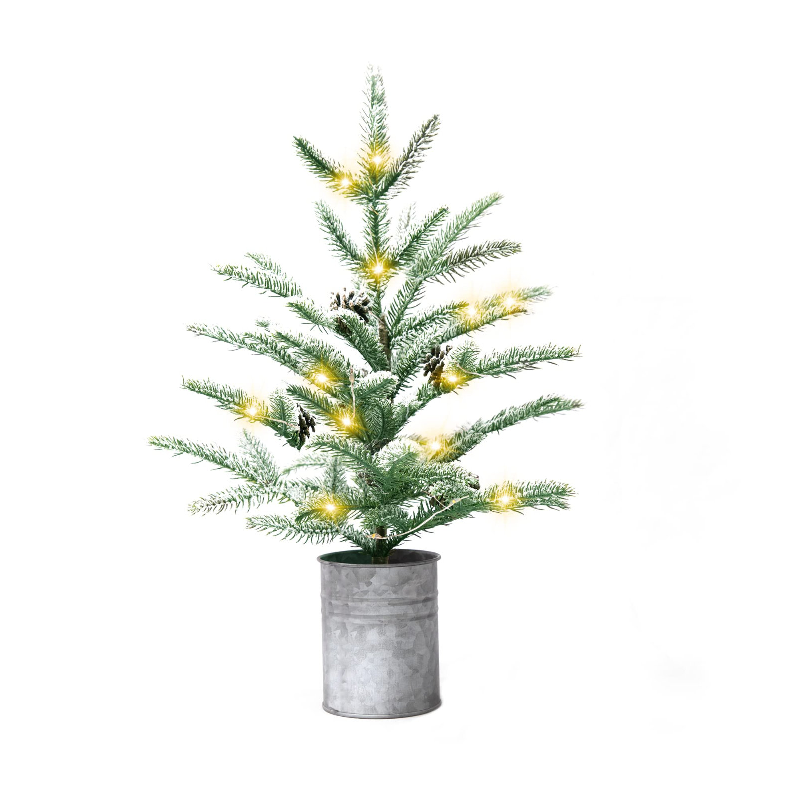 One Allium Way® 24 inch Mini Christmas Tree Pre-lit with 60 Lights ...