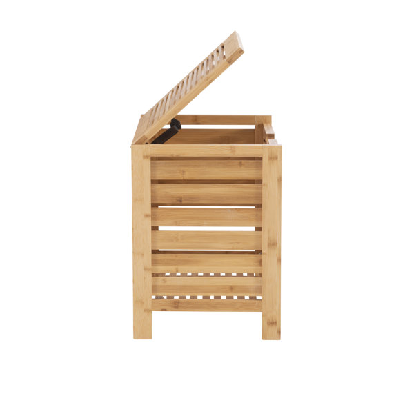 Dotted Line™ Ayden Solid Bamboo Wood Hamper & Reviews | Wayfair
