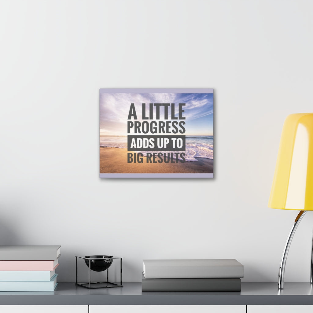 Trinx Inspirational Wall Art Little Progress To Big Results Motivation ...