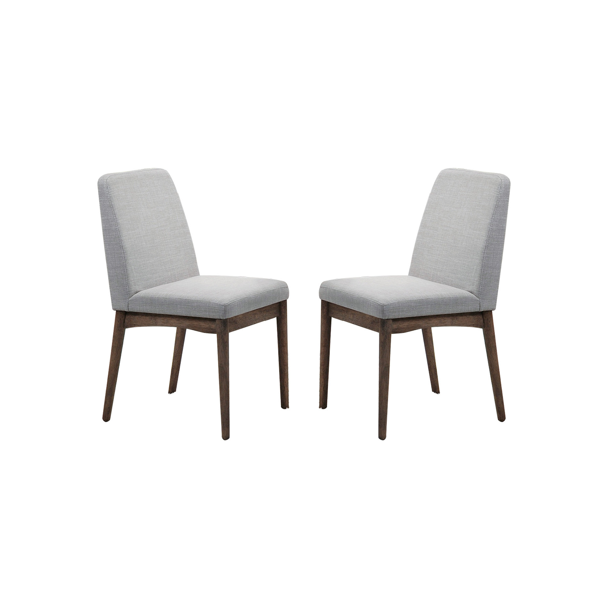 Corrigan Studio® Grey Fabric Upholstered Dining Chair (2 Pieces) - Wood ...