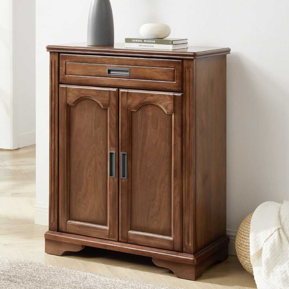 Dream cabinet Large Capacity Solid Wood Porch Cabinet Solid Wood Accent ...