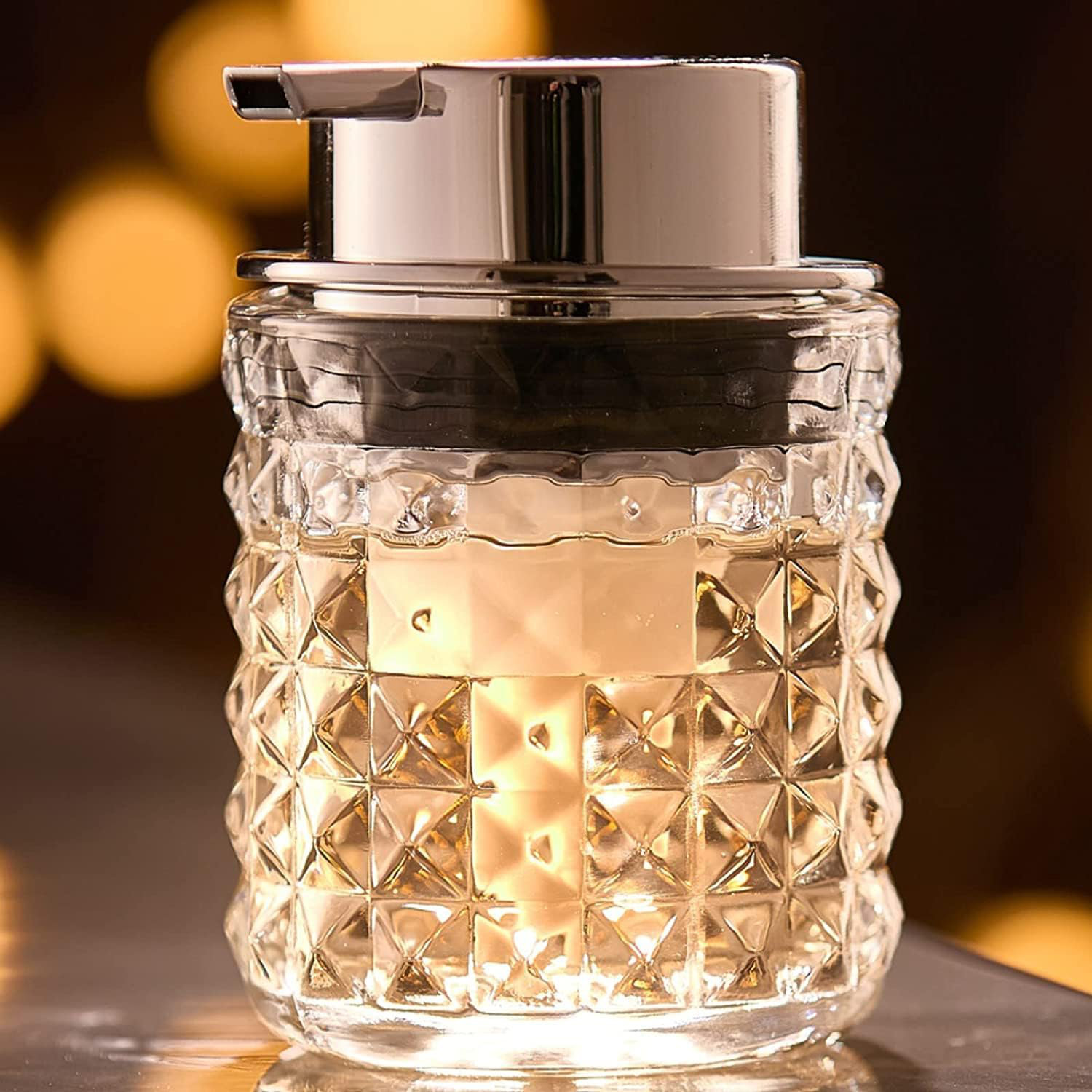 Mercer41 Sandino Bathroom Accessory Glass Hand Foaming Soap Dispensers ...