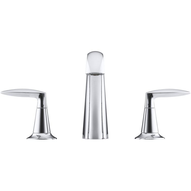 Kohler Alteo Widespread Bathroom Faucet with Pop-Up Drain Assembly, 3 ...