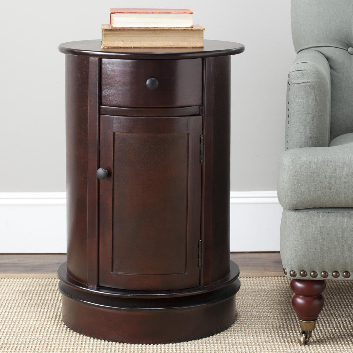Red Barrel Studio® Godoy Transitional Swivel Accent Table - Rustic ...