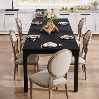 Ebern Designs Frodeen Rectangular Large Long Dining Table | Wayfair