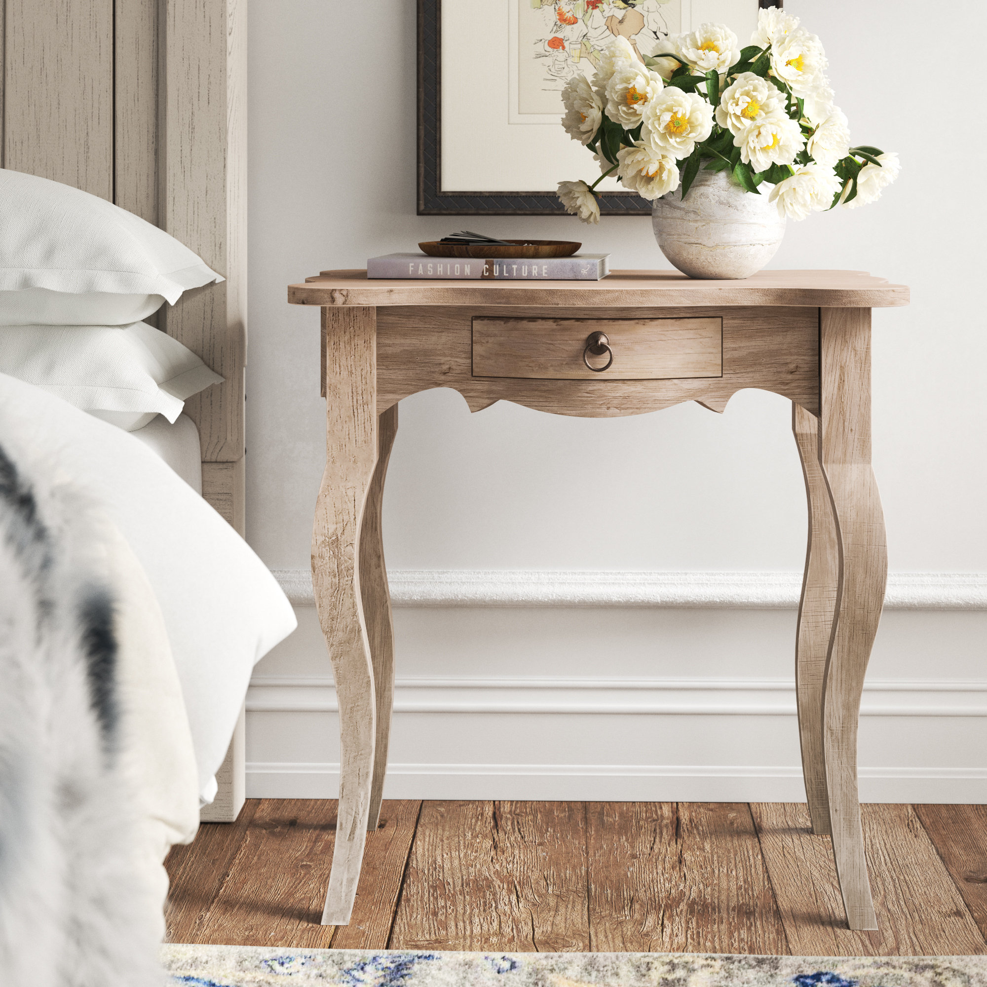 Kelly Clarkson Home Cecilia 1 - Drawer Solid Wood Nightstand & Reviews ...