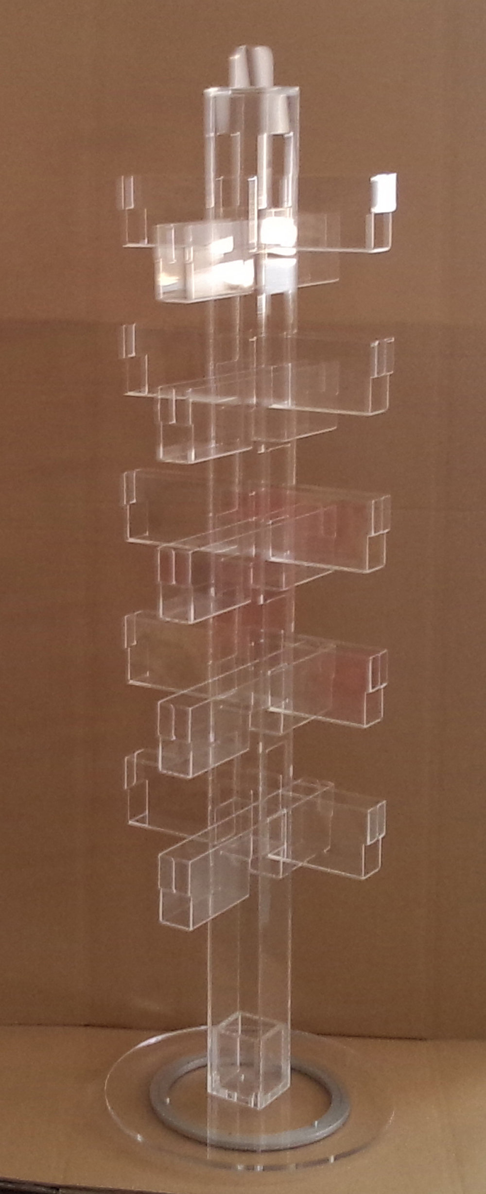 FixtureDisplays 20 Pockets Greeting Card Rack Clear Plexiglass Spinner ...