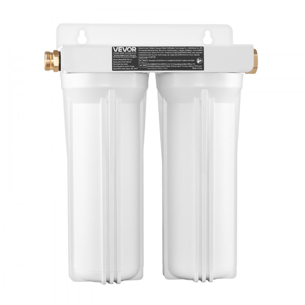 VEVOR RV Water Filter System 2-Cartridge Water Filtration for Campers ...