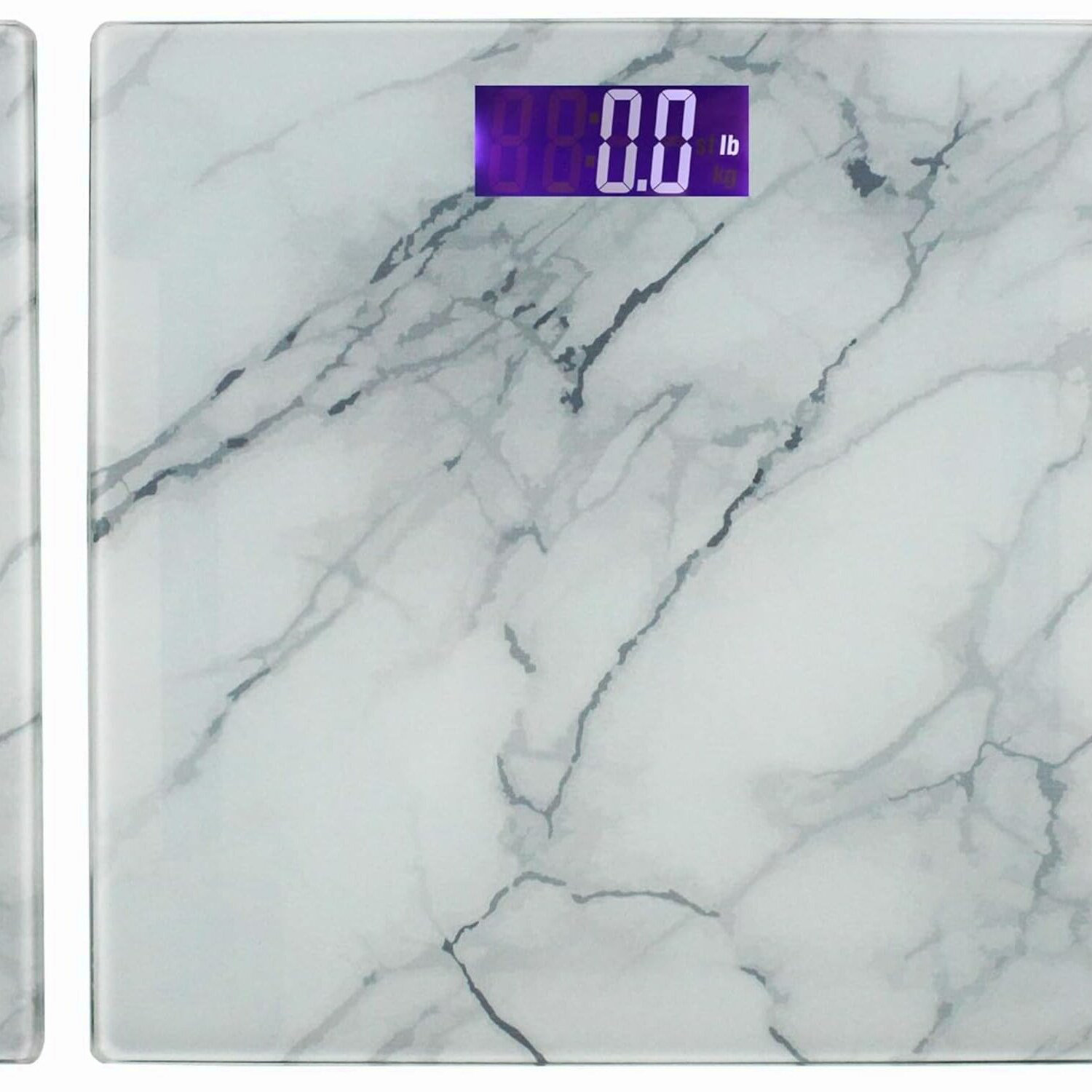 Dakota Fields MarbleMax Digital Bathroom Scale - 395 lb Capacity, Sleek ...