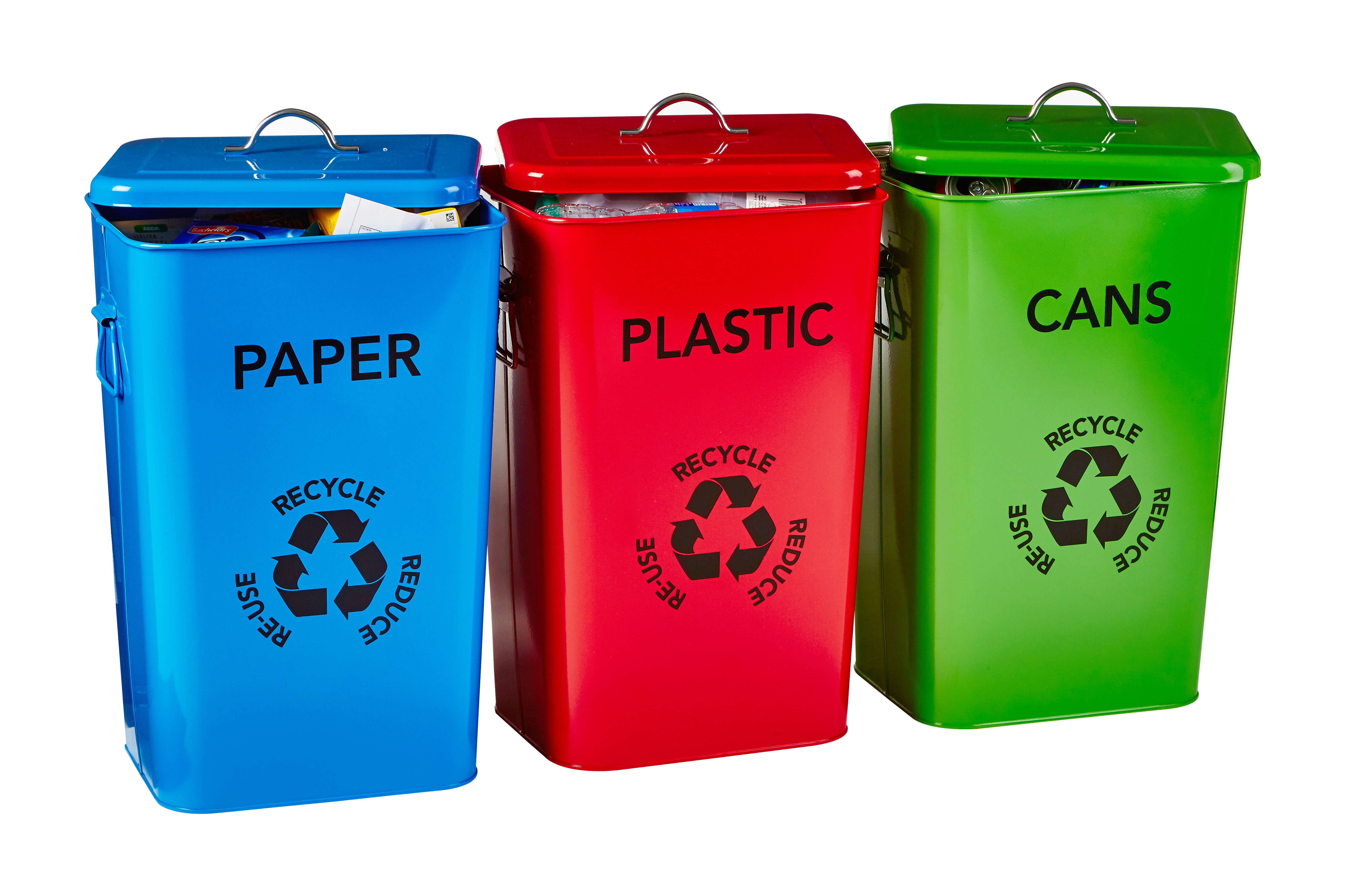 Symple Stuff 3 Piece 26 Litre Recycling Bin Set & Reviews | Wayfair.ie