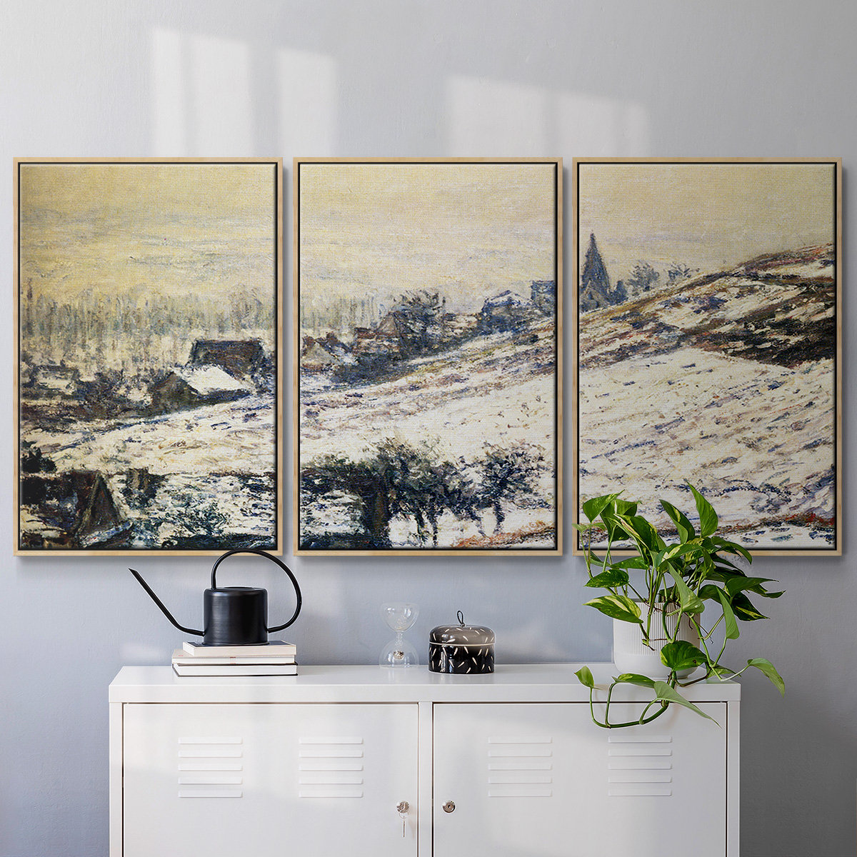 Vault W Artwork Monet Framed On Canvas 3 Pieces Print - Wayfair Canada