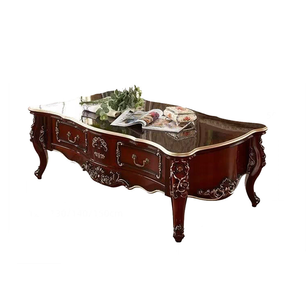 Romero European-style Solid Wood Lacquered Coffee Table Coffee Table ...