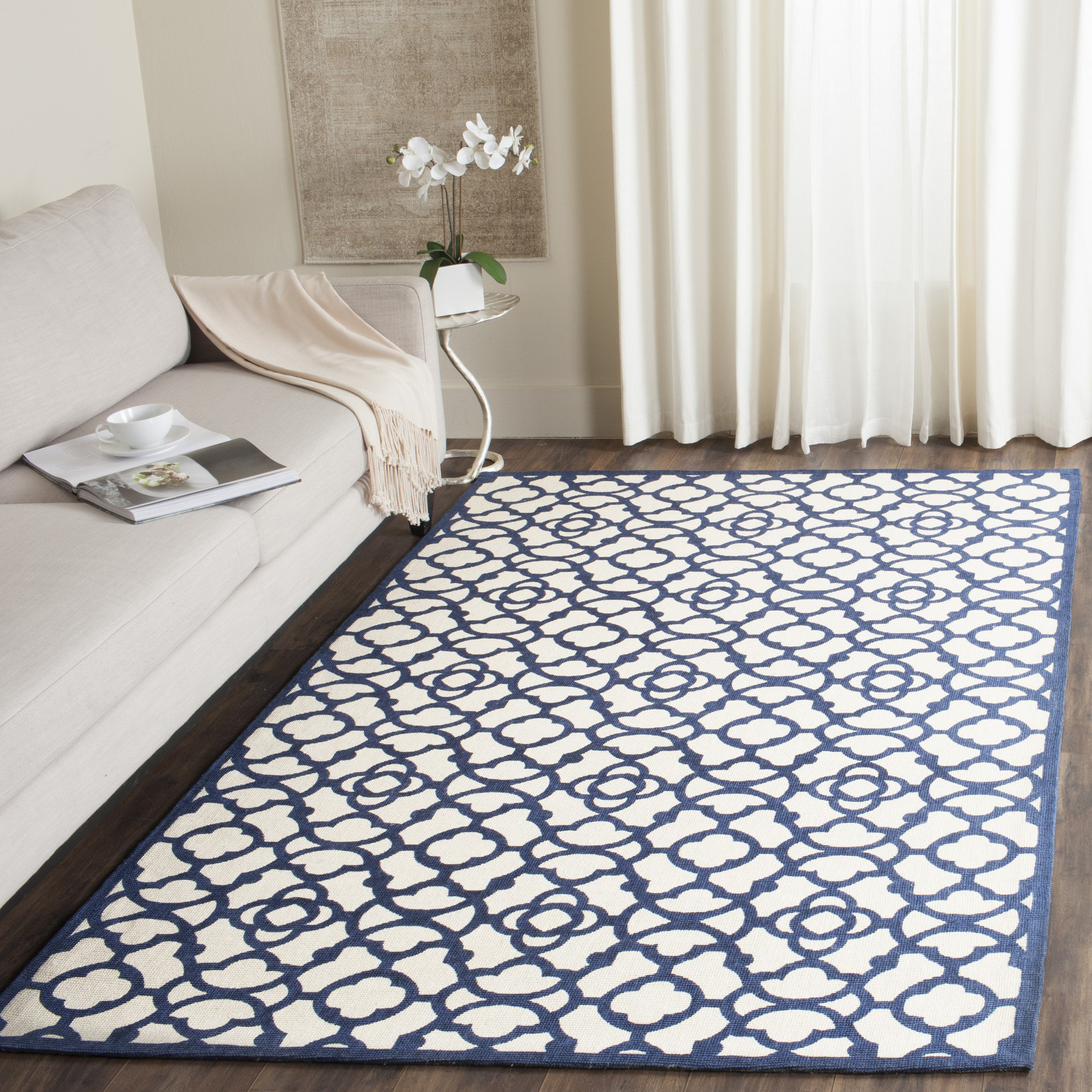 Alcott Hill® Cedar Brook Cedar Brook Hand Loomed Jute Ikat Rug | Wayfair