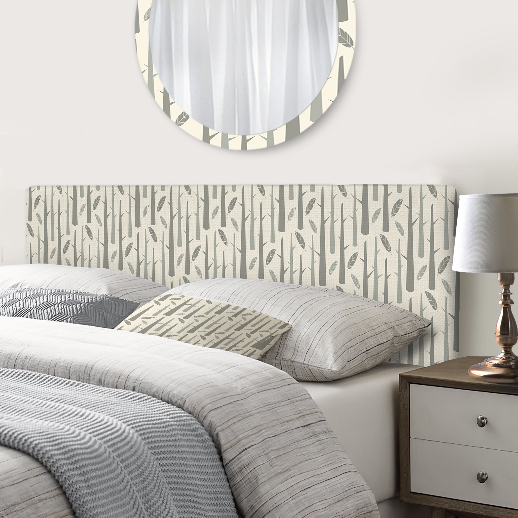 Millwood Pines Springmont Upholstered Panel Headboard | Wayfair