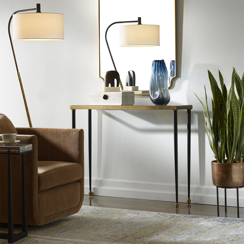 George Oliver Michaele Antique Gold Console Table & Reviews | Wayfair