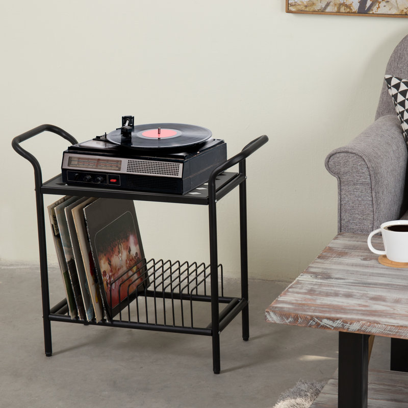 Ebern Designs Audio Vinyl Record Player Turntable Stand | Wayfair
