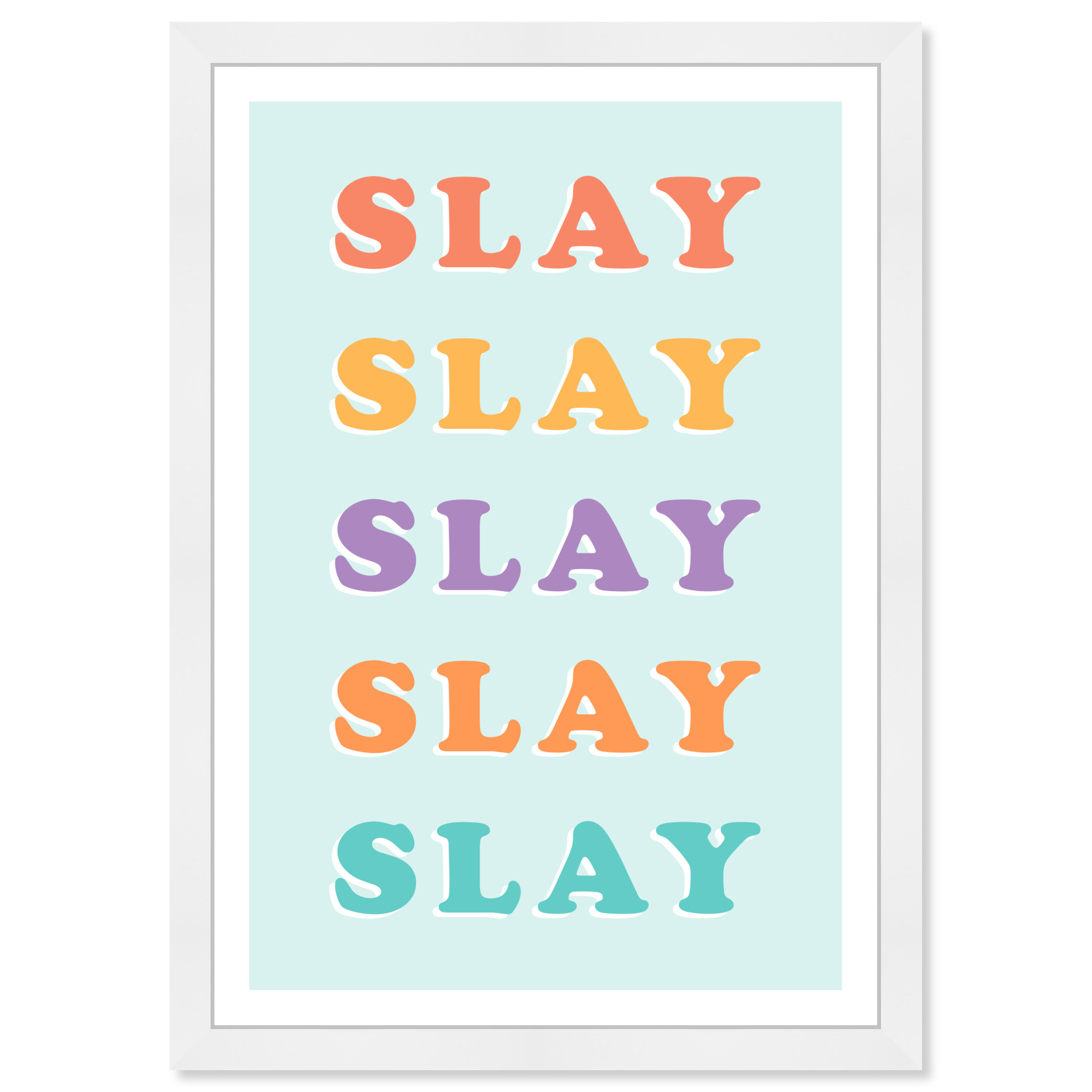 Isabelle & Max™ 'Slay Technicolor' - Picture Frame Graphic Art Print on ...